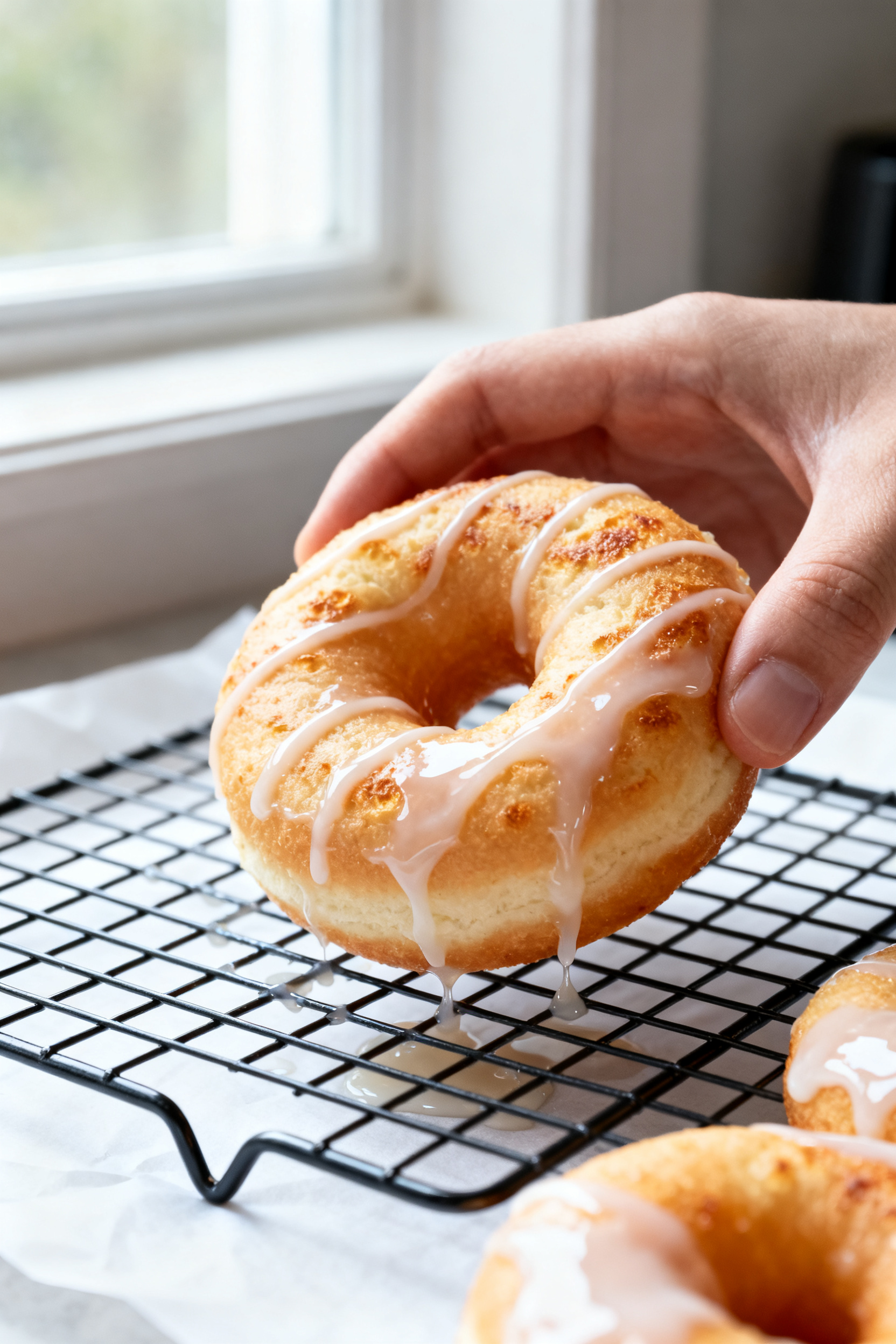 Air Fryer Glazed Donuts - Light, Fast, and Sweet